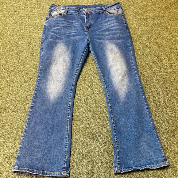 SHEIN | Jeans | Shein Blue Flare Womens Jeans New | Poshmark